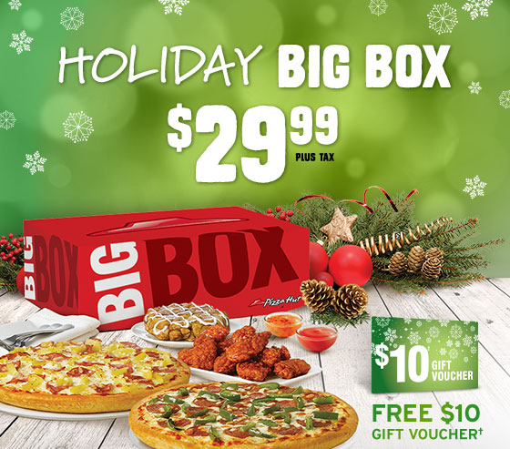 Pizza Hut Holiday Big Box only $29.99