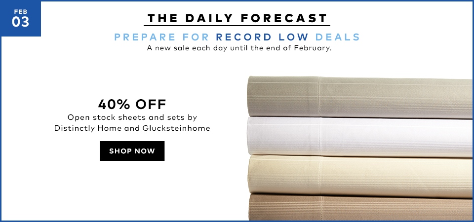 Hudson's Bay: 40% off Sheets by Distinctly Home and Glucksteinhome