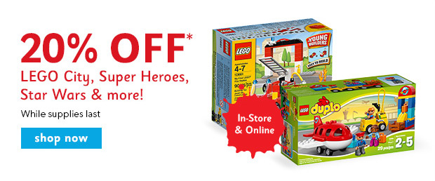 Chapters Indigo: 20% off LEGO City, Super Heroes, Star Wars and More