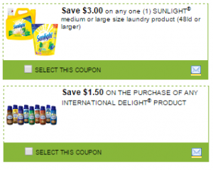 New SmartSource Coupons: Save on International Delight and Sunlight