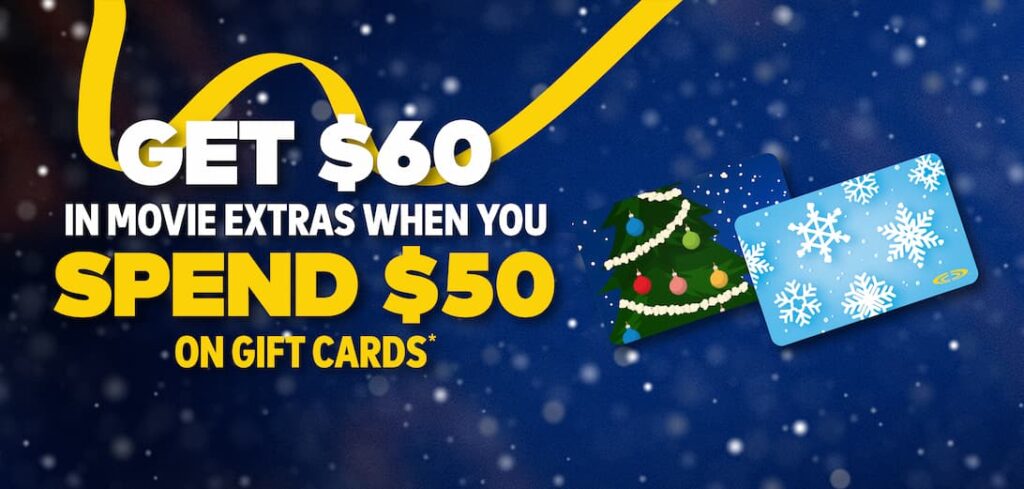 Cineplex Theatres: Spend $50 in Gift Cards, Get a Free Coupon Pack