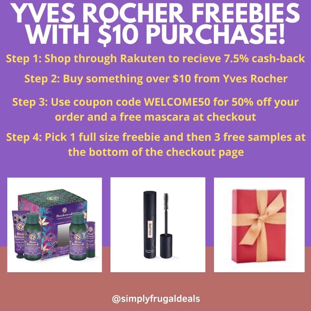 Yves Rocher Freebies with $10 Purchase